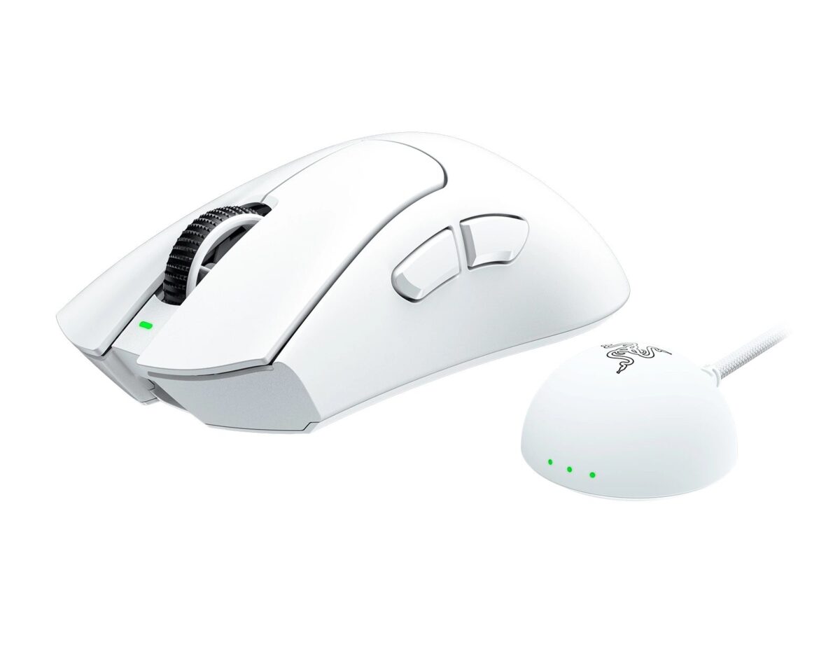 Razer DEATHADDER V4 PRO WHITE – 57g Wireless Gaming Mouse – Ergonomic ...